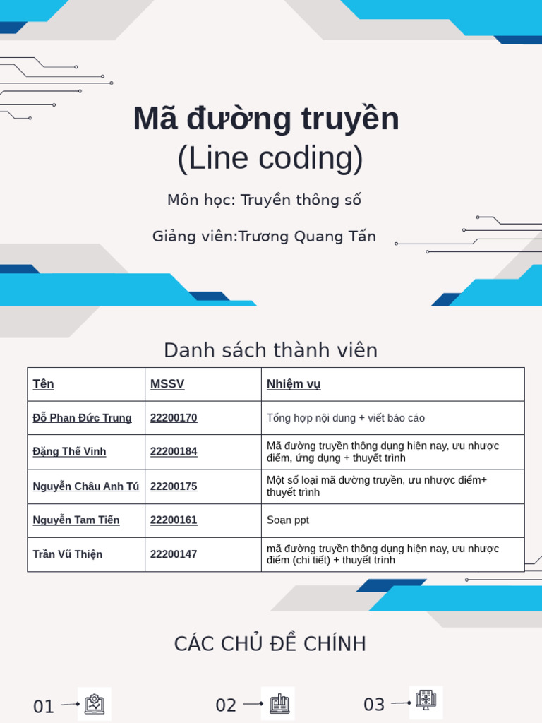 Mã Đường Truyền Linecoding | PDF
