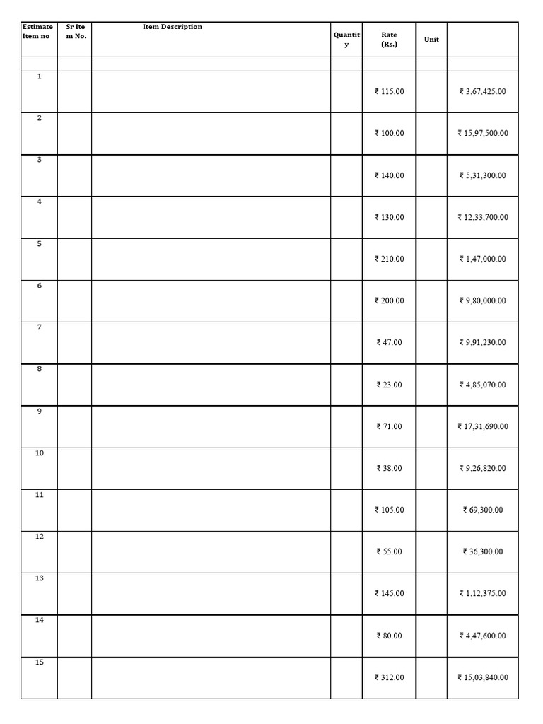 Electrical BOQ for Commercial Building | PDF | Building Engineering ...