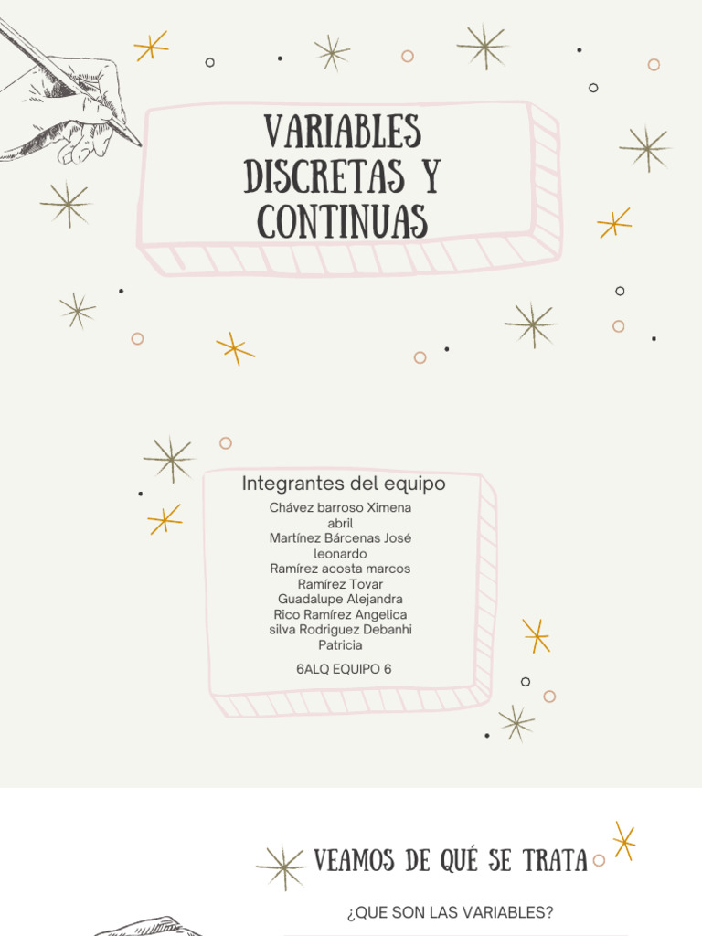 Variables Discretas y Continuas | PDF