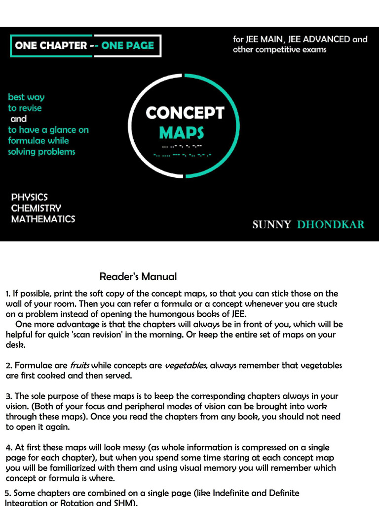 Concept Maps Sunny Dhondkar PDF (Resized) | PDF