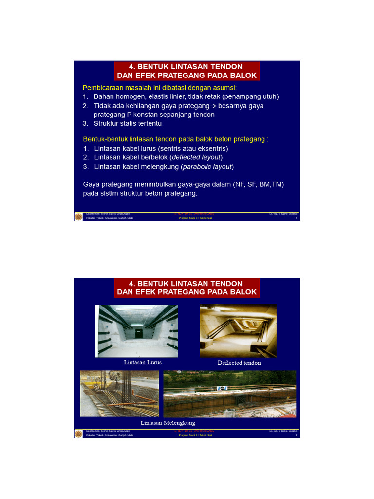 03A - SBPP-PC - Bentuk Lint - Tendon & Efeknya | PDF