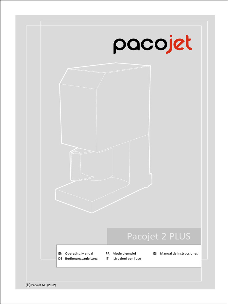 Uso e Funzionamento del Pacojet 2 PLUS | PDF | Mains Electricity | Ac ...