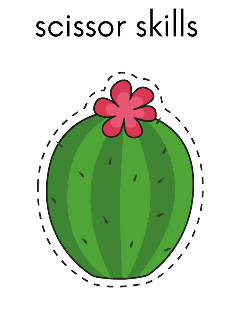 Scissor Cutting Worksheet 4 | PDF