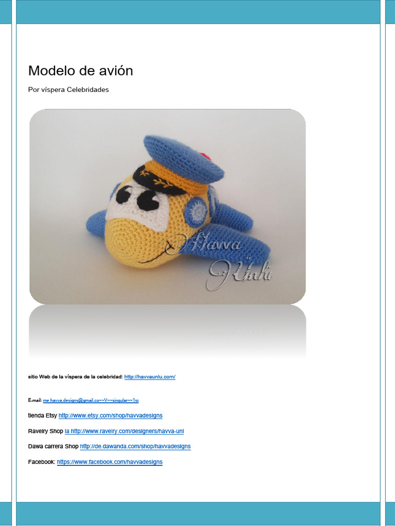 Amigurumi Avión | PDF