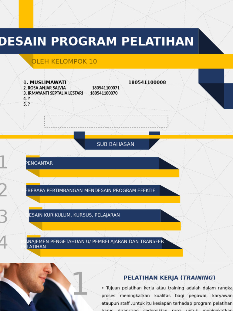 Desain Program Pelatihan Efektif | PDF