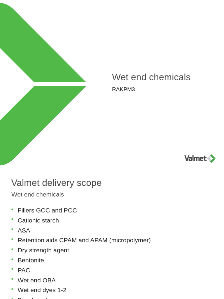 Comprehensive Guide to Wet End Chemicals | PDF | Sodium Hydroxide | Industrial Processes