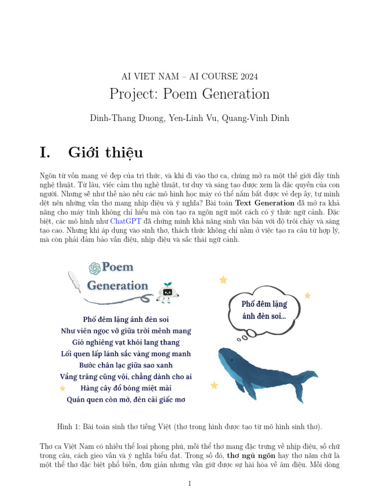 (Description) Project Poem Generation | PDF