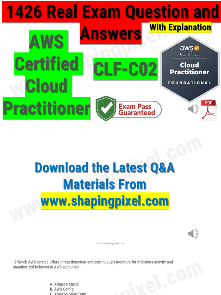 1426 CLF C02 New Q&A 1 1000 | PDF | Amazon Web Services | Cloud Computing