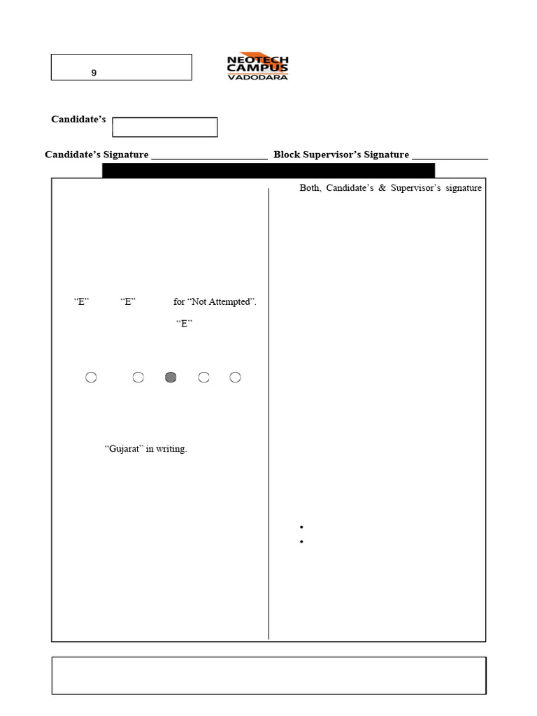 DDCET Mock Exam Paper | PDF