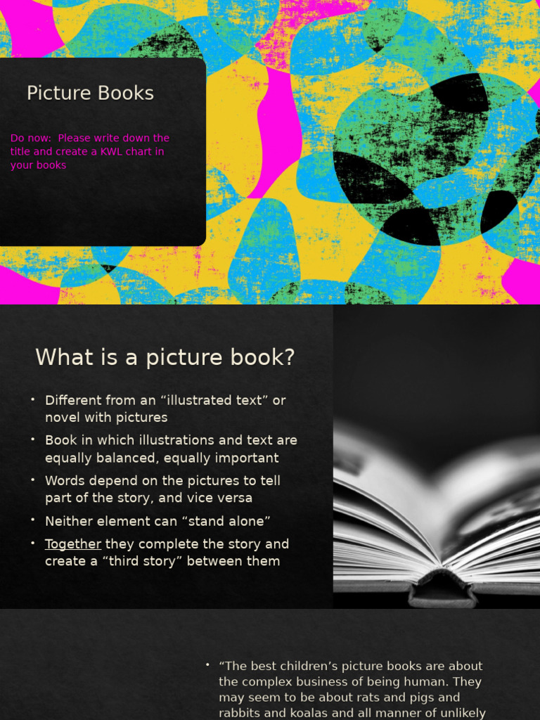 Picture Books Lesson 1 | PDF | Picture Book