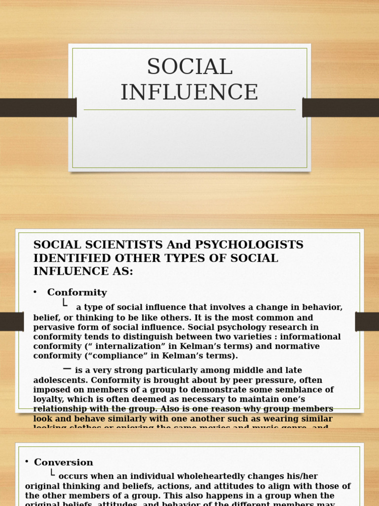 Social Influence | PDF