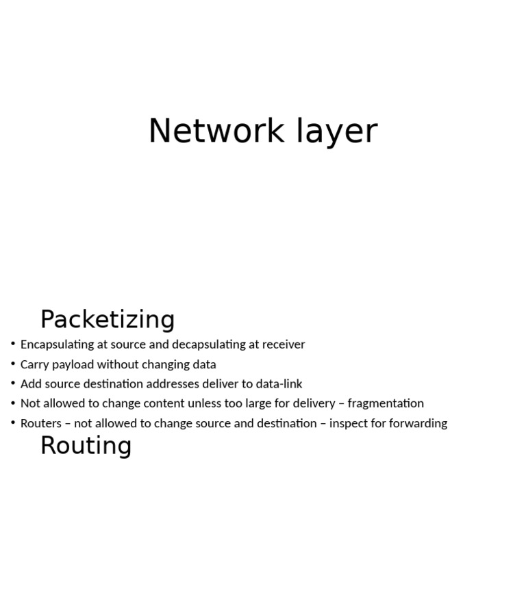 4 Network Layer | PDF