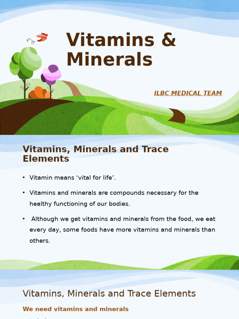 S1, S2 Jan Vitamins 1 | PDF | Foods | Vitamin