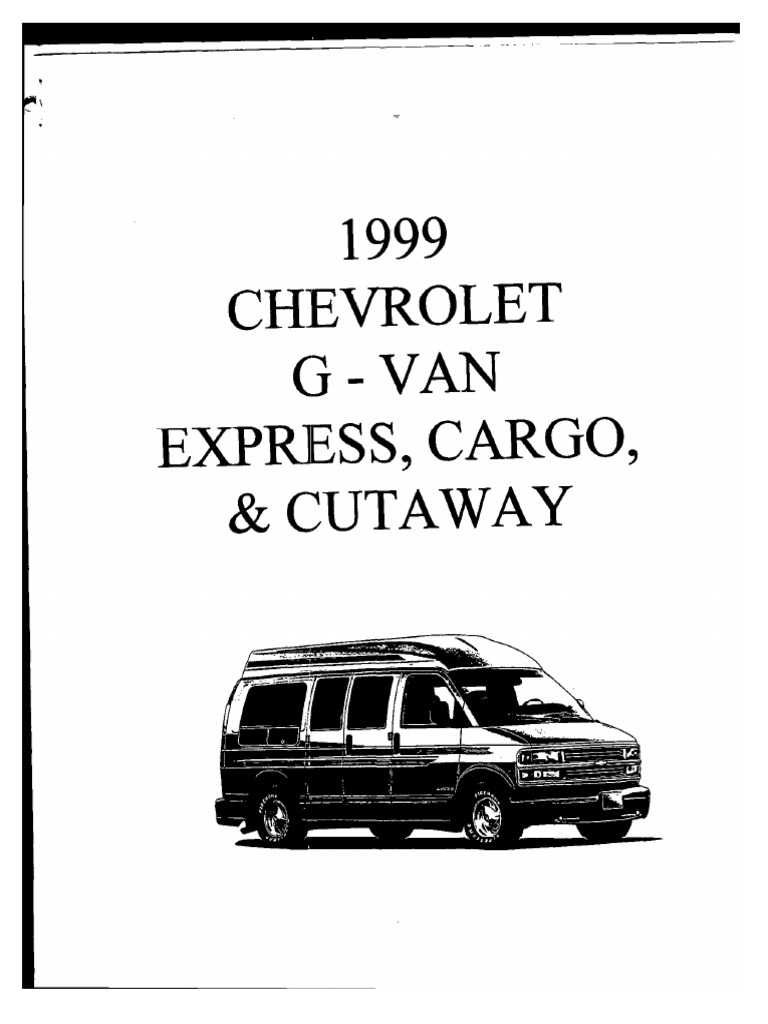1999 Chevrolet G Van | PDF