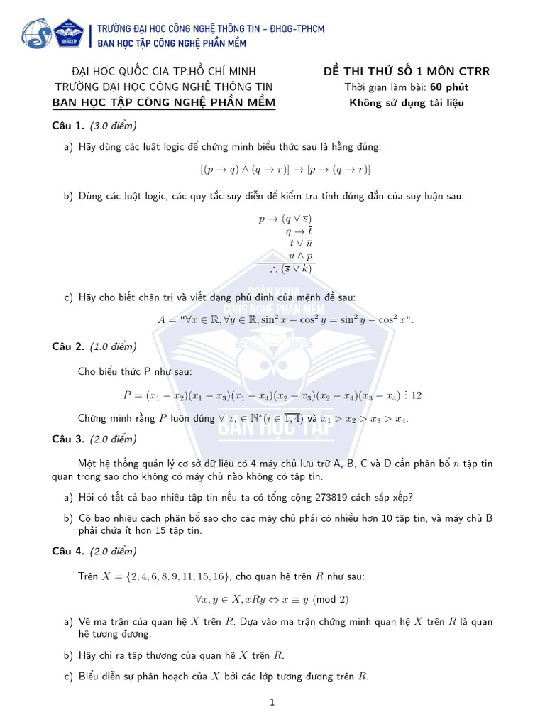 BHTCNPM-DeThiThuSo1-CTRR-2425-GK2 | PDF