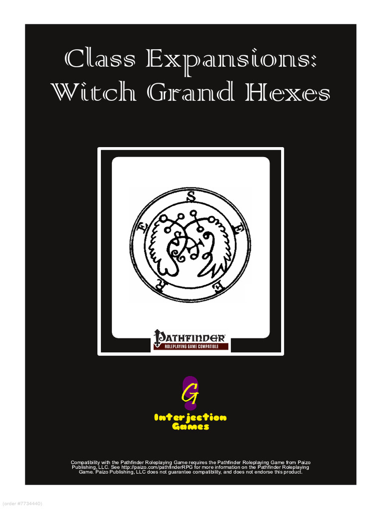 Pathfinder Witch Grand Hexes Guide | PDF | Copyright | License