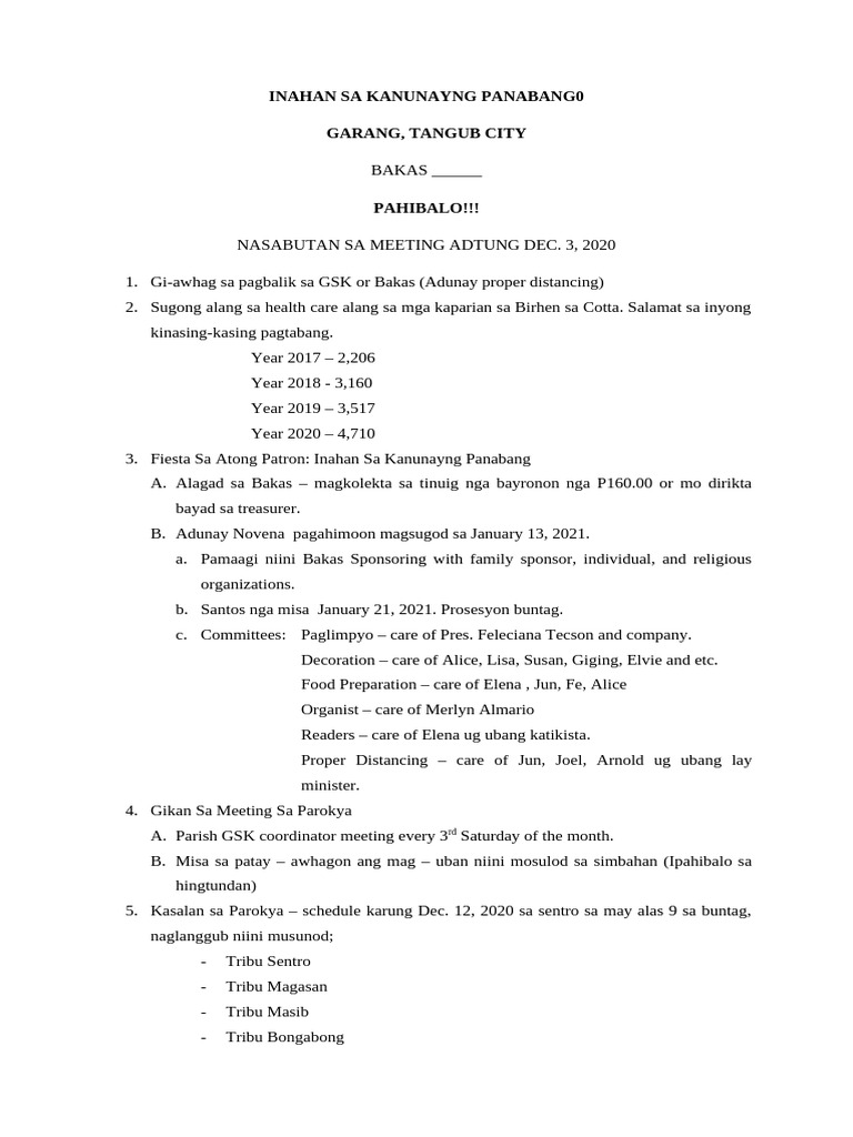 Pahibalo Sa Bakas | PDF