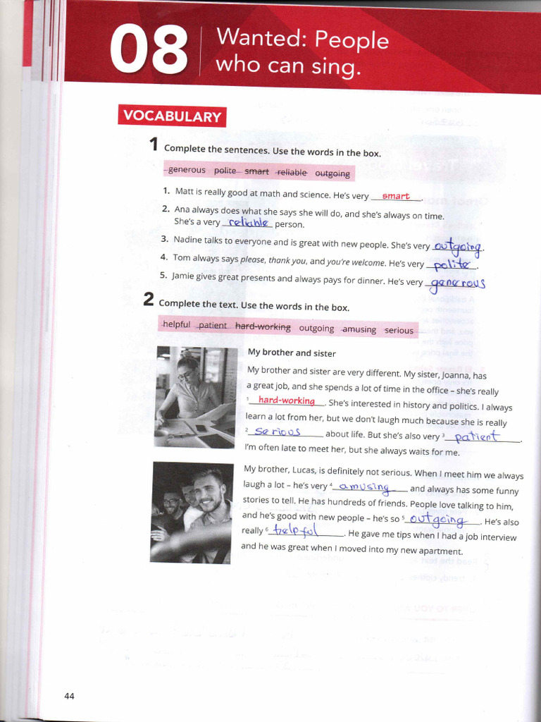 Workbook Unit 8 RICARDO HINOSTROZA TELLO | PDF