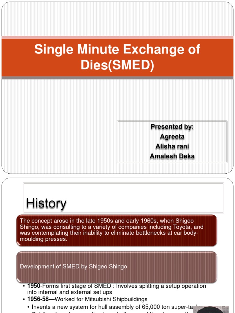 SMED PPT Edited | PDF | Production And Manufacturing | Systems Science