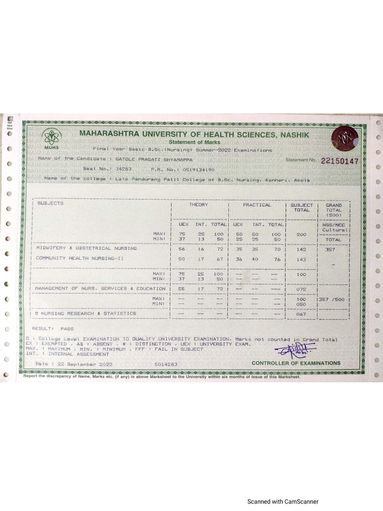 4th Yr Mark NSG PSG | PDF