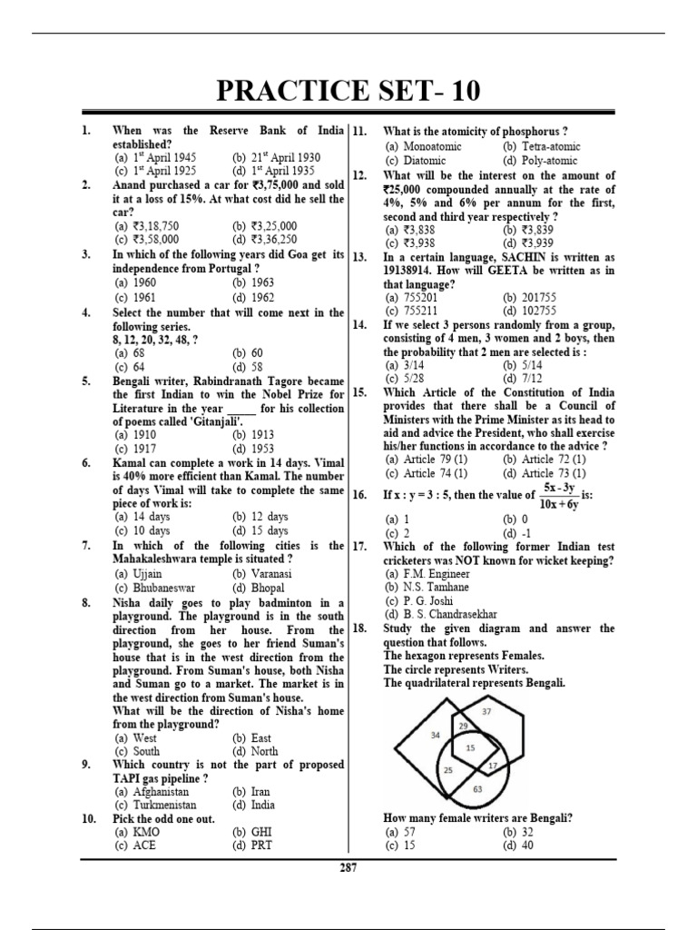 RRB NTPC Practice Set-10 | PDF
