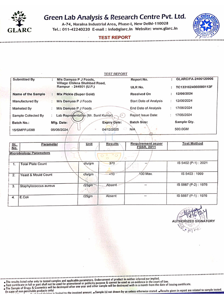 Mix Super Gold Pickle | PDF