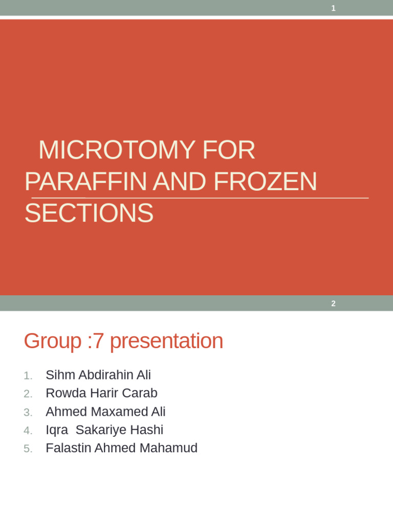 Group 7 Presentation | PDF | Microscopy | Tools