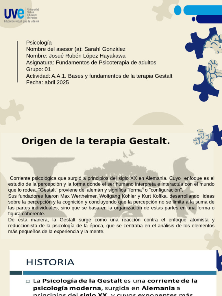 A.A.1. Bases y Fundamentos de La Terapia Gestalt | PDF | Percepción | Terapia Gestalt