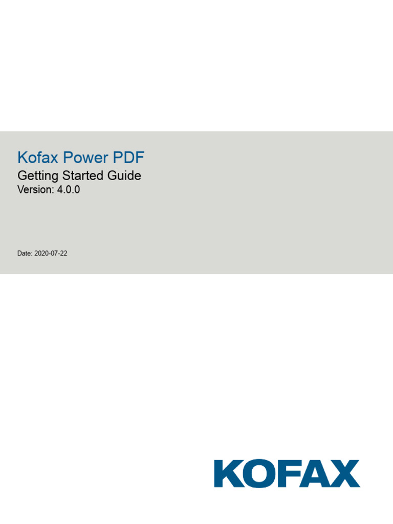 Kofax Power PDF Installation Guide | PDF | Image Scanner | Microsoft Office
