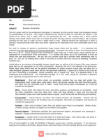 Dress Code Reminder for Employees | PDF | Dress | Shoe