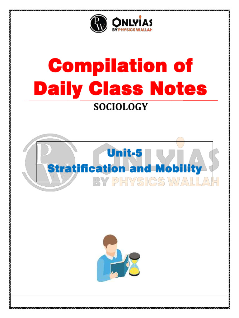 Compilation Notes (Unit - 05, Social Stratification and Mobility ...