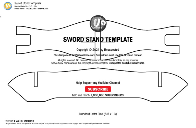Sword Stand Template | PDF