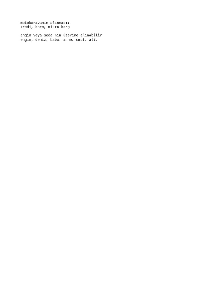 Ihtiyaçlar | PDF
