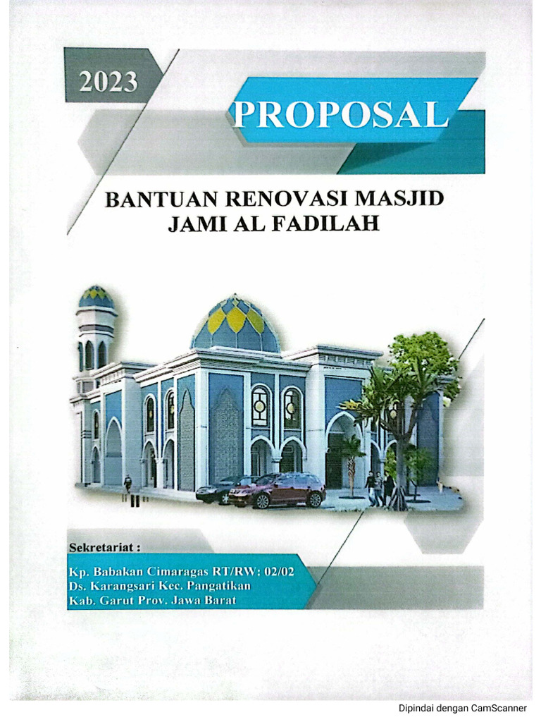 Proposal Masjid Jami AL-FADILLAH Pangatikan | PDF