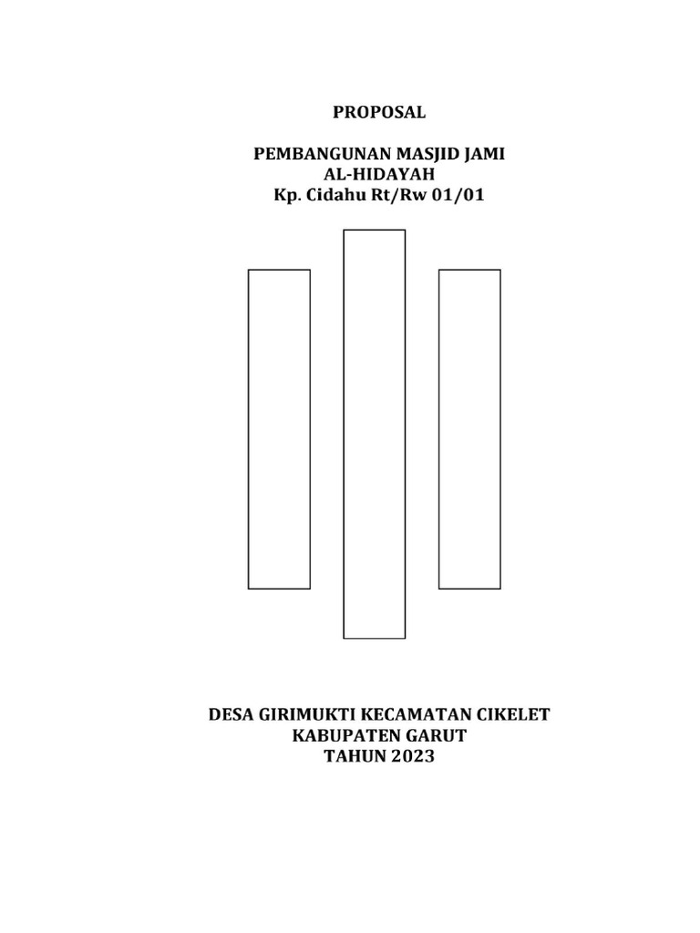 Proposal Masjid Al Hidayah | PDF