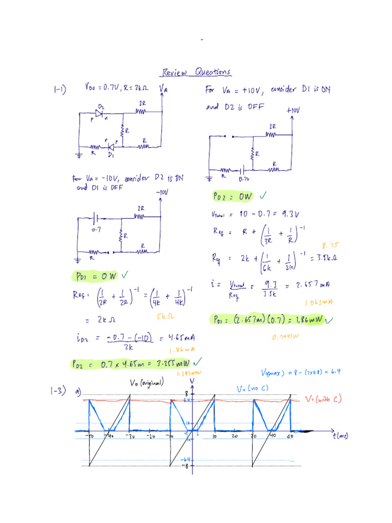 Electronic2 Final Exam Solution | PDF | Computer Engineering ...