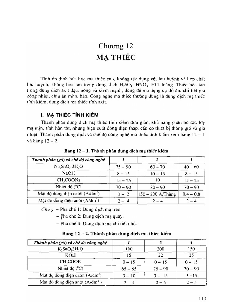 Sổ tay công nghệ mạ điện Phần 2 | PDF