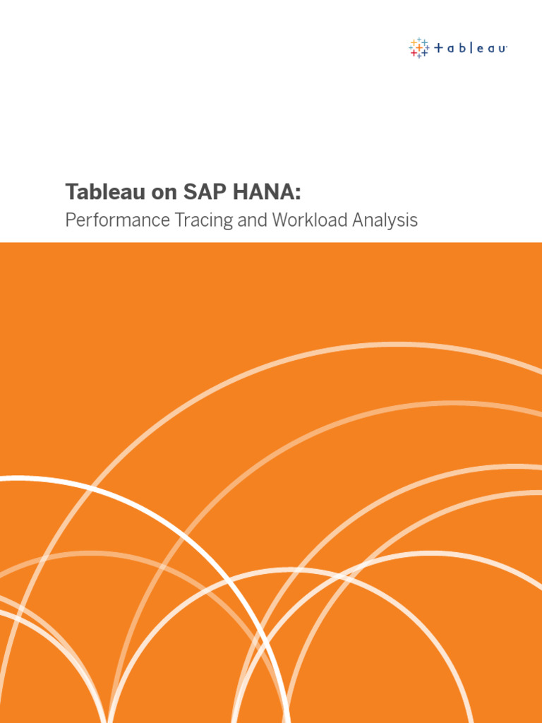 Tableau SAP HANA Performance Tracing & Workload Analysis - 0 | PDF | Databases | Sql