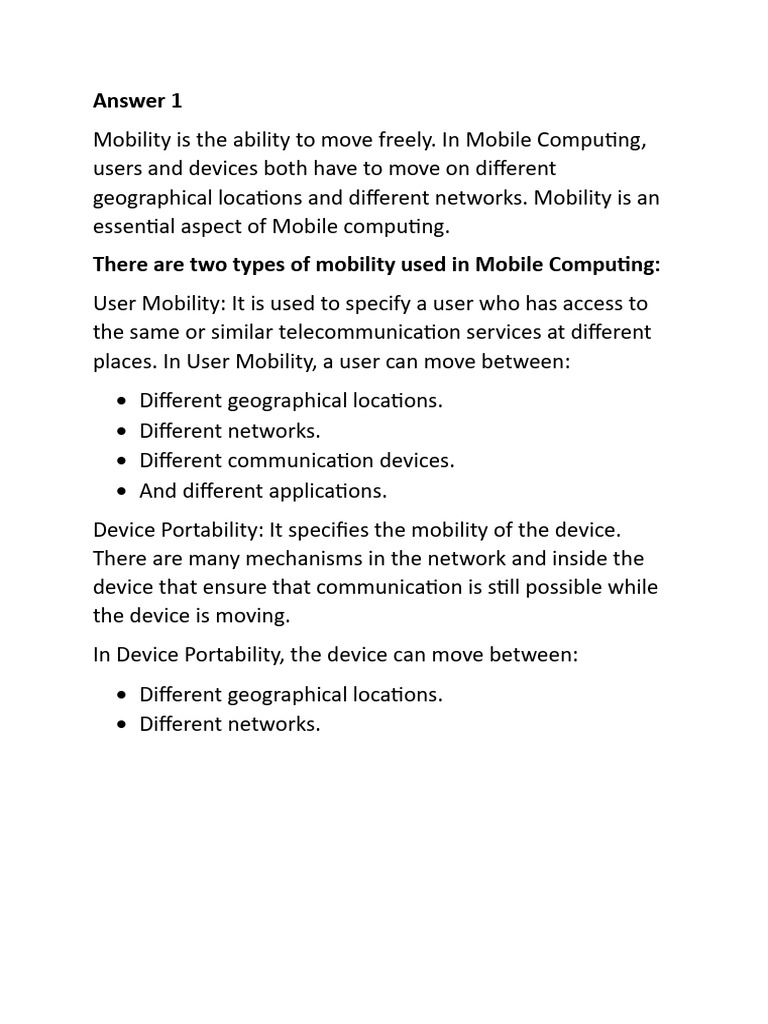 Mobile Computing PDDD | PDF | Wireless Lan | Transmission Control Protocol