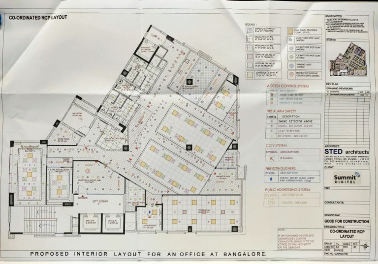 Office RCP Layout Plan for Bangalore | PDF | Fires | Safety