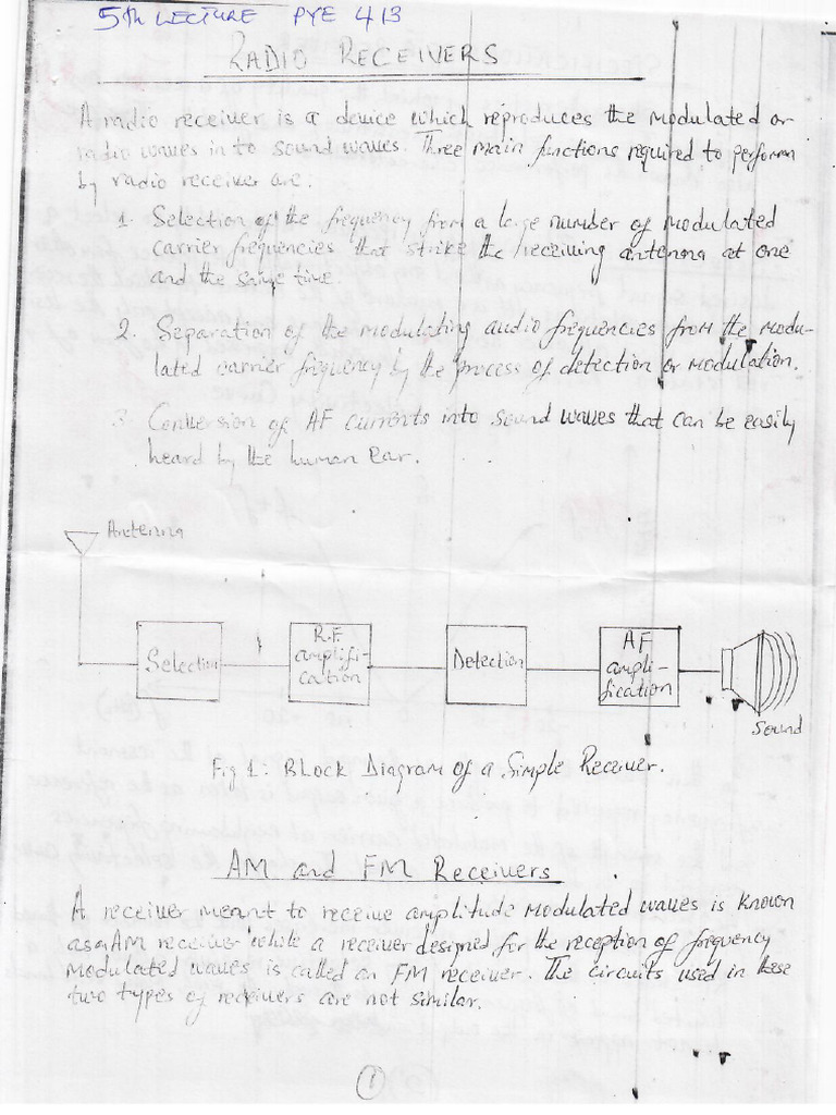 Lecture 5 Radio CMM | PDF