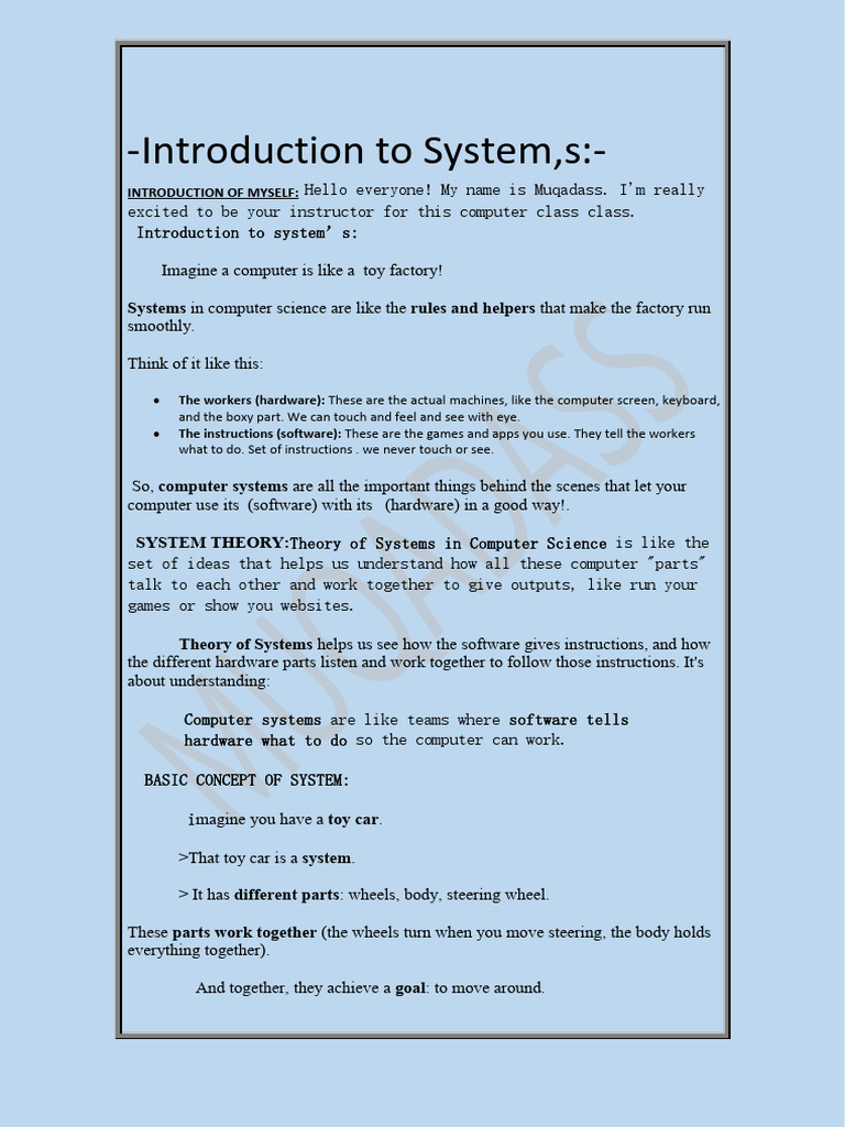 Introduction To System Final | PDF | Input/Output | System