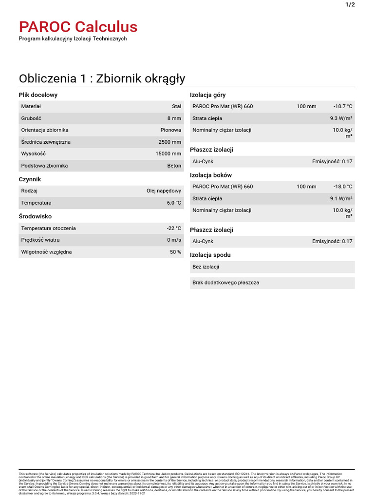 Obliczenia Strat Ciepła | PDF