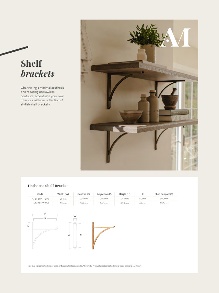 Shelf Brackets Collection Tearsheet 2024 | PDF