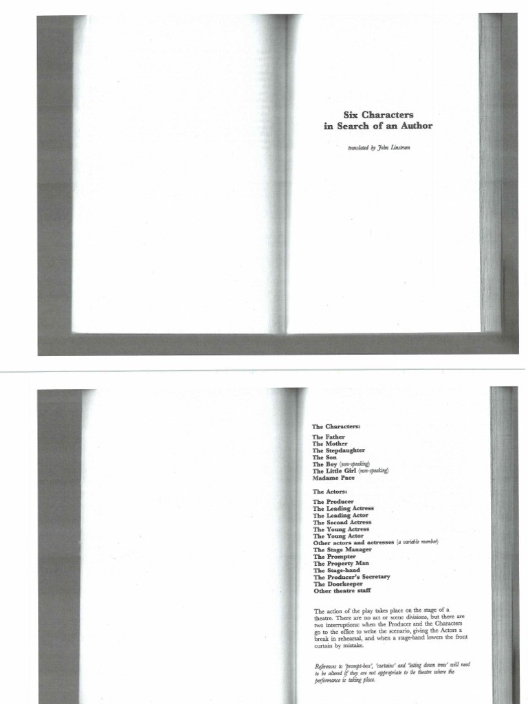 6 Characters FINAL | PDF