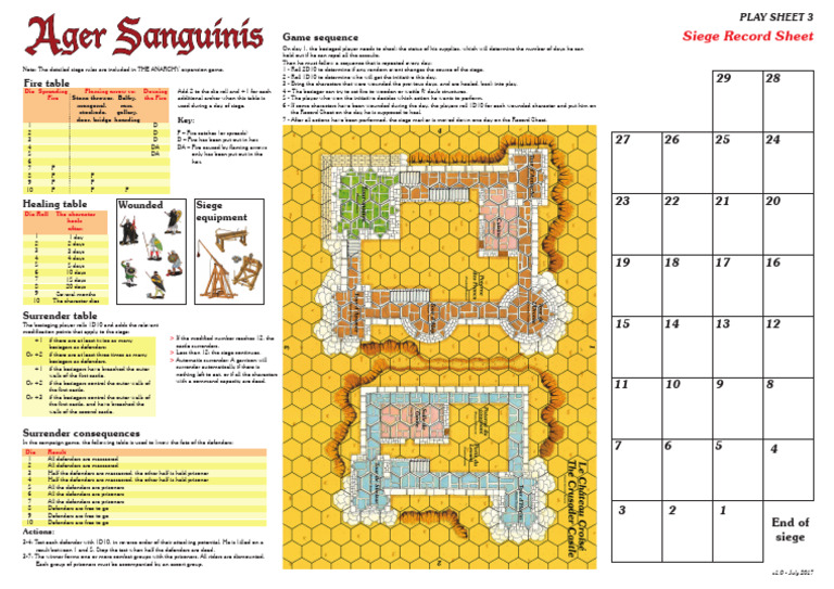 Siege Sheet | PDF | Siege | Castle