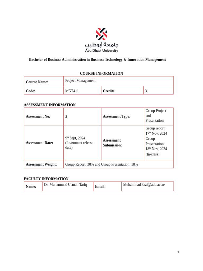 Salik Project Management Paper | PDF | Project Management | Risk Management