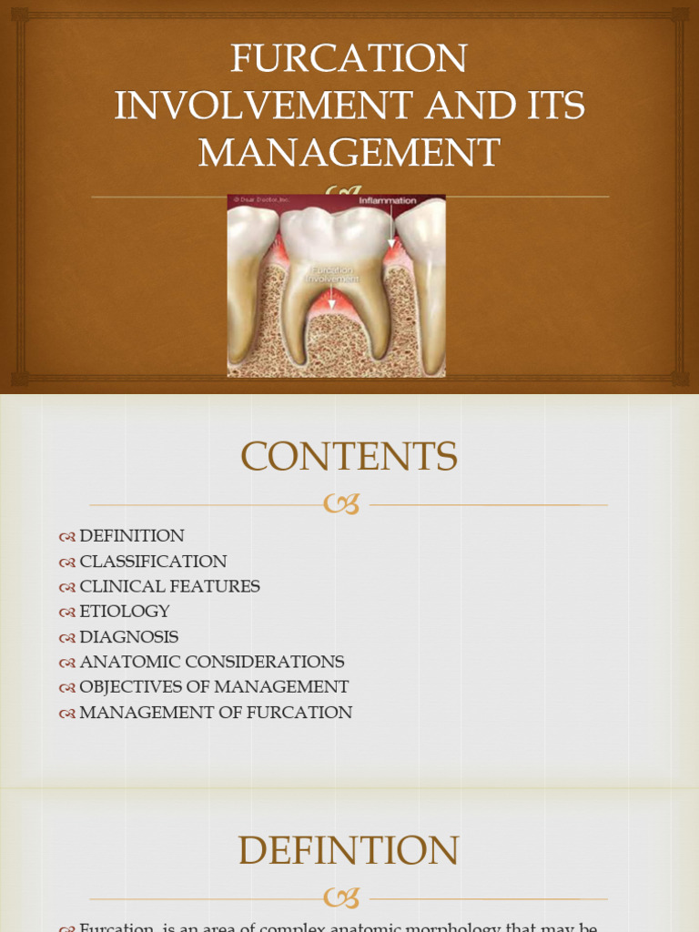 Furcation Involvement and Its Management | PDF | Periodontology | Mouth