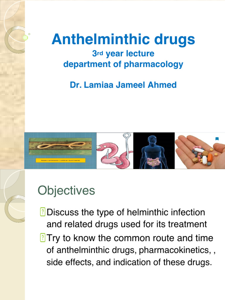 Anthelminthic-3rd Year | PDF