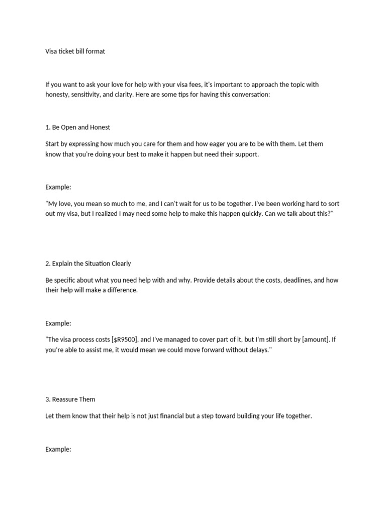 Visa Ticket Bil-WPS Office | PDF